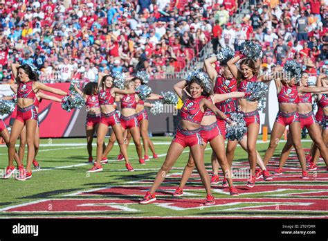 Tampa Bay Florida Usa November 12 2023 Tampa Bay Buccaneers Cheerleaders At Raymond James