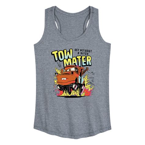 Cars Mater Muscle Car Womens Racerback Graphic Tank