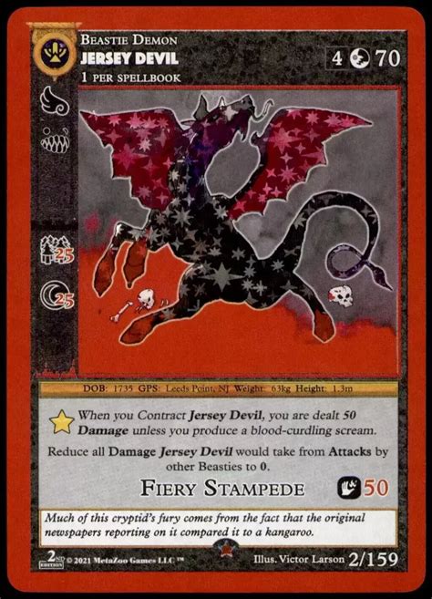 Jersey Devil 2nd Edition Card 002 159