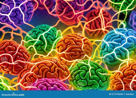 neural pathways and synaptic links concept stock illustration