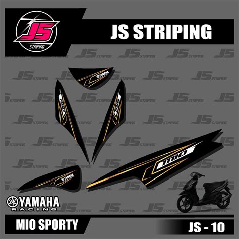 Jual Stiker Striping Lis Variasi Motor Mio Sporty Semi Full Desain