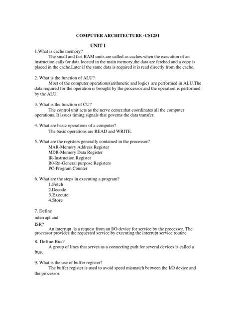 computerarchitecture 1 pdf random access memory instruction set