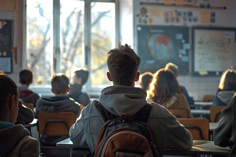 Engaged Students Interactive Classroom Setting Premium Ai Generated Image