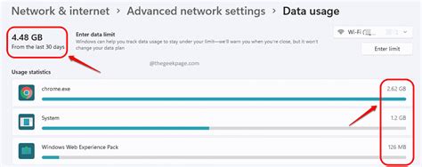 how to track and configure internet data usage in windows 11