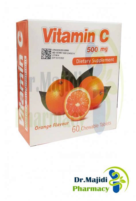 قرص جویدنی ویتامین ث 500 Sda داروخانه دکتر مجیدی