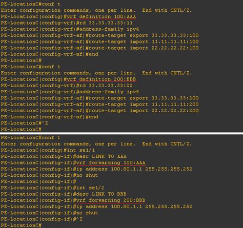 MPLS CONFIGURING VRF ON PROVIDER EDGE ROUTER