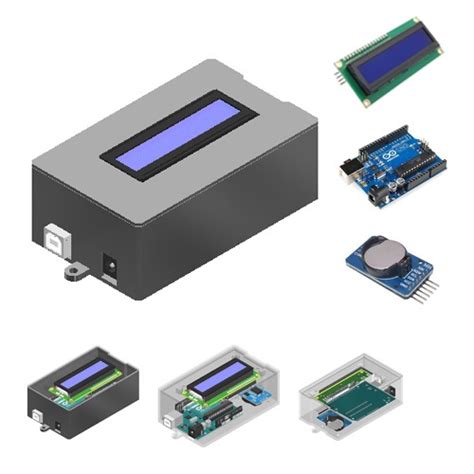 Case Arduino Uno Rtc Ds1302 Lcd 1602 I2c Shopee Malaysia
