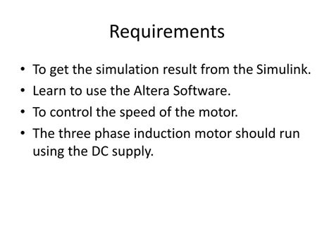 Ppt Three Phase Induction Motor Control Using Simulink And Fpga Sd