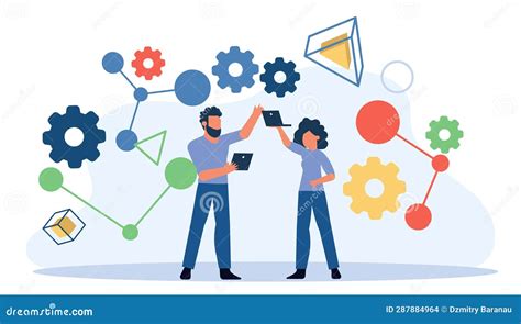 Person Scientist People Artificial Intelligence Vector Concept Illustration Character Target