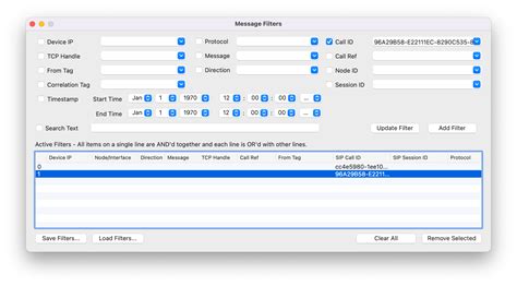 The Call List Window That Lets You View CDR Data And Generate Filters From The CDR Data