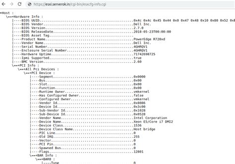 Finding Information On Vmware Esxi Host Serverok