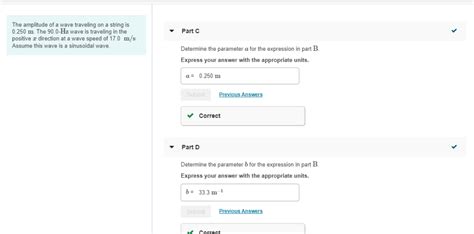 Solved Part G Select The Correct Time Dependent Wave