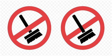Premium Vector No Sweep Not Allowed Sweep Cleaning Ban No Cleaning Mop