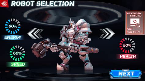 Robots Game Ui Design Behance