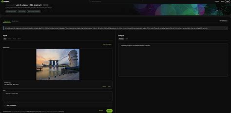 Screenshot Of The Phi 3 Vision Language Model Running In The Api