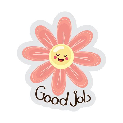 Good Job Flower 10481162 Vector Art At Vecteezy