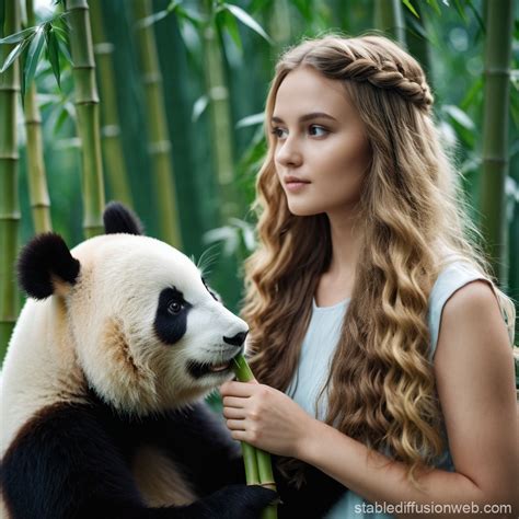 Slavic Women With Panda Stable Diffusion Online