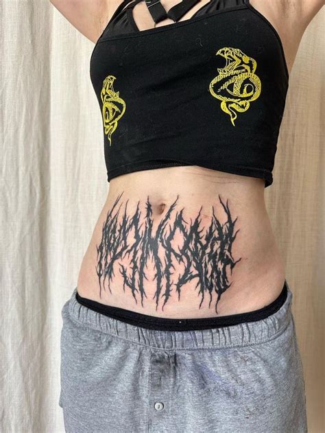 Made In Abyss Tattoo Black Metal Typo 🪡 Rmadeinabyss