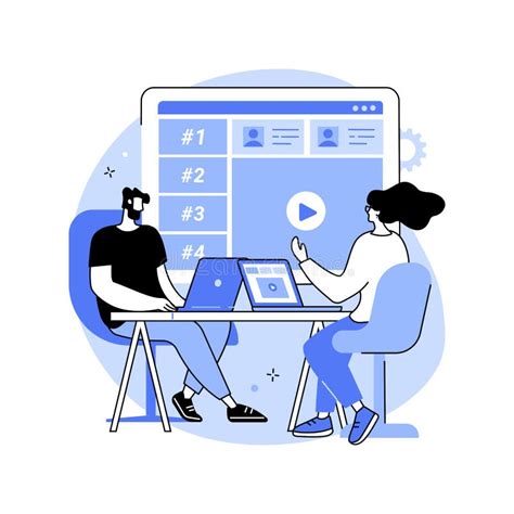 Workspace Isolated Cartoon Vector Illustrations Stock Vector Illustration Of Linear Group