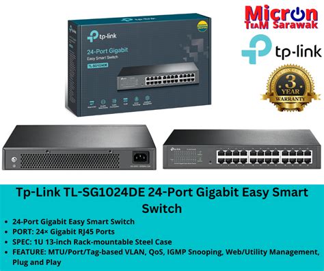 Tp Link Tl Sg1024de 24 Port Gigabit Easy Smart Switch