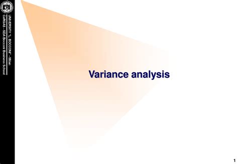 SOLUTION Techniques Of Variance Analysis Studypool
