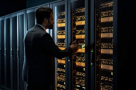 Businessperson Using Artificial Intelligence For Predictive Maintenance