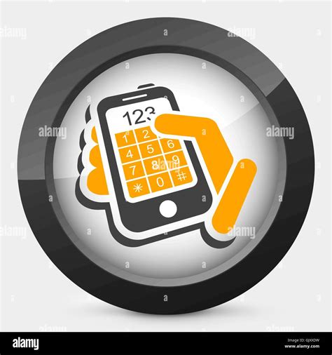 Phone Keypad Numbers Stock Vector Image Art Alamy