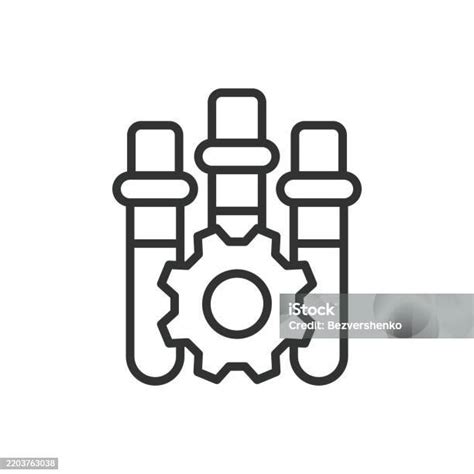 과학 연구 라인 디자인의 아이콘 과학 연구 연구 과학 실험 발견 실험실 흰색 배경 벡터에 대한 연구 과학 연구 편집 가능한 획 아이콘 0명에 대한 스톡 벡터 아트 및 기타
