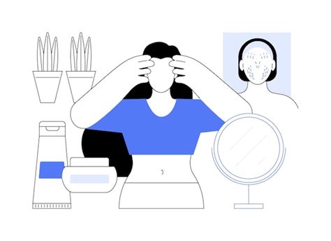 Premium Vector Face Massage Isolated Cartoon Vector Illustrations
