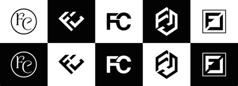 Corporate Business Logo Fc Stock Vectors And Vector Art Shutterstock