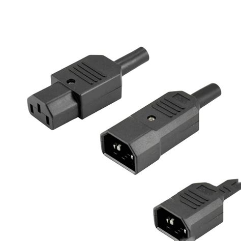 【滿5個起批】品字插頭ac電源插座螺絲接線diy公母頭對接電動車充電插口電源線 蝦皮購物