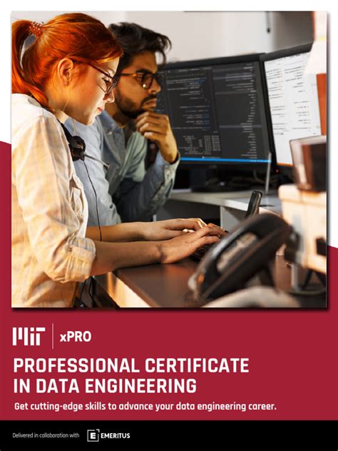 Brochure Professional Certificate In Data Engineering Pdf Databases Python Programming