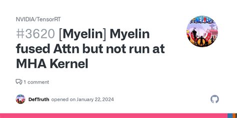 Myelin Myelin Fused Attn But Not Run At Mha Kernel · Issue 3620 · Nvidiatensorrt · Github