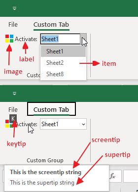Combobox Element Excelbaby