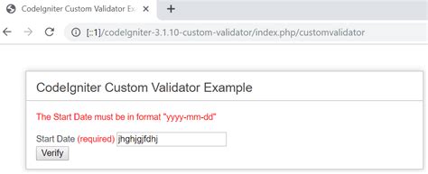 Custom Validation Example In Codeigniter Roy Tutorials