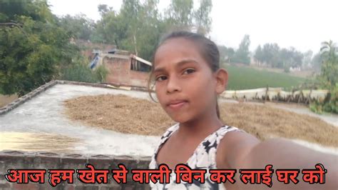 आज हम खेत से बाली बिन कर आये घर को Anshi Official Minivlog Funny Varshaofficial 🙏🙏🥰🥰👍👍 Youtube