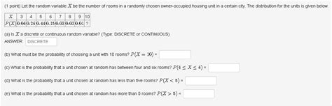 Solved Point Let The Random Variable X Be The Number Of Chegg