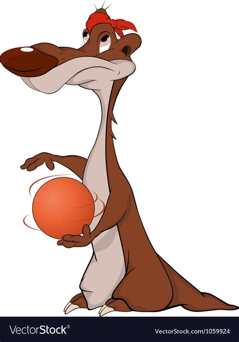 Gopher Basketball Player Royalty Free Vector Image