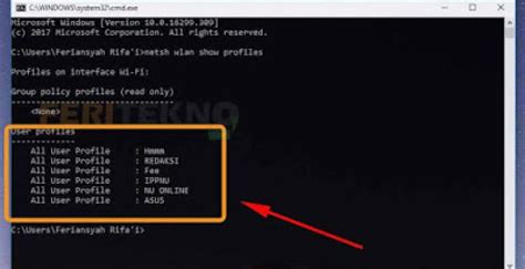 √ Cara Mengetahui Password Wifi Dengan Cmd Di Windows 7 8 Dan 10