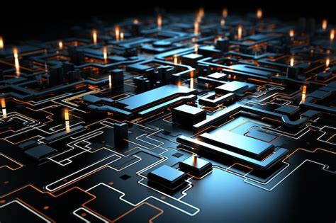 Premium Photo Circuit Board Minimalist Abstract Wallpaper