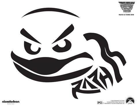 Teenage Mutant Ninja Turtles Tmnt Rachael Free Pumpkin Stencil