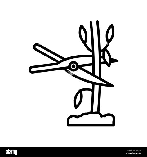 Pruning Icon Linear Logo Mark Set Collection In Black And White For Web Stock Vector Image Art