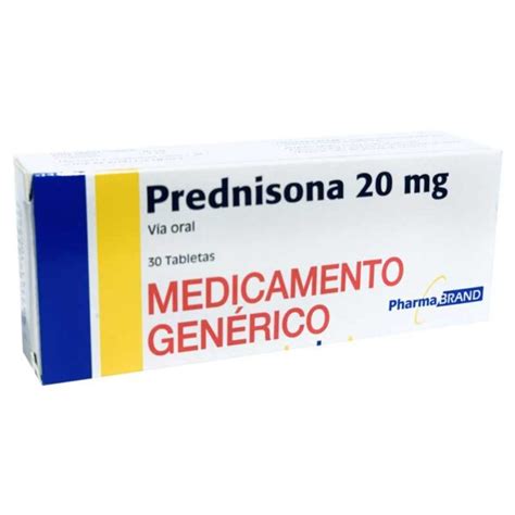 Prednisona 20mg Tabletas X30 Generico Pharmabrand Xanafiz