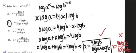 [pre Calc 12 Logarithms]why Is The Demonator Not Simplified What The