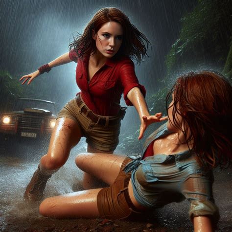 Ruby Roundhouse Meets Lara Croft By Getrawbc On Deviantart