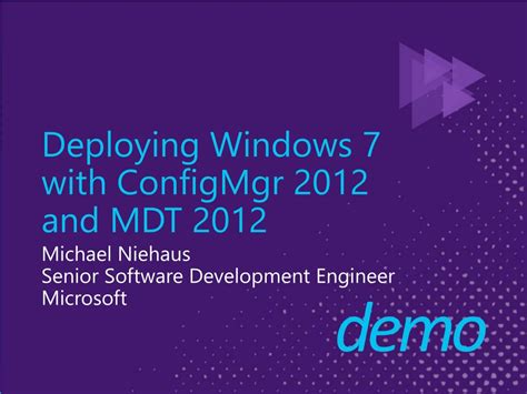 Ppt Deploying Windows 7 With Configmgr 2012 Powerpoint Presentation Free Download Id792572