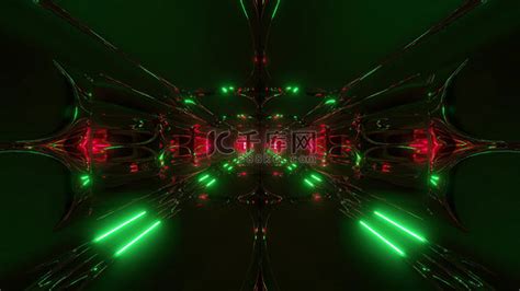 黑暗的未来派幻想科幻隧道走廊 3d 插图壁纸背景高清摄影大图 千库网