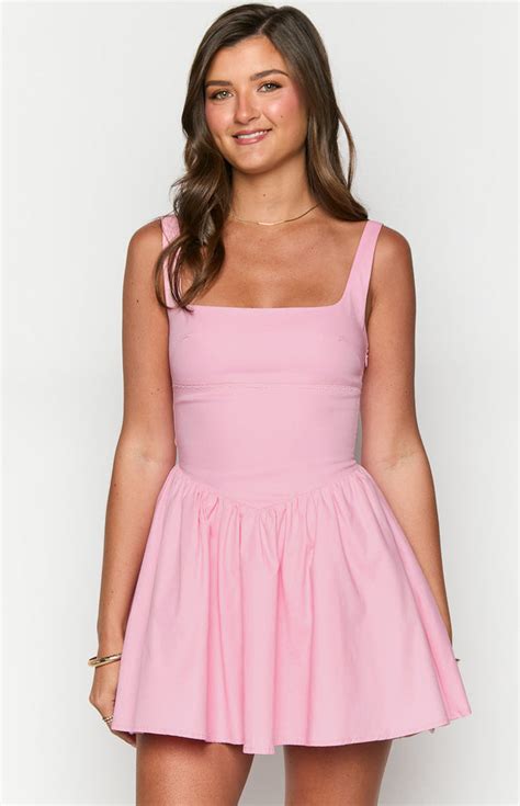 Travis Pink Mini Dress Beginning Boutique Us