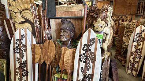 Buy Traditional Hawaiian Weapons Polynesian Battle Axe And War Clubs