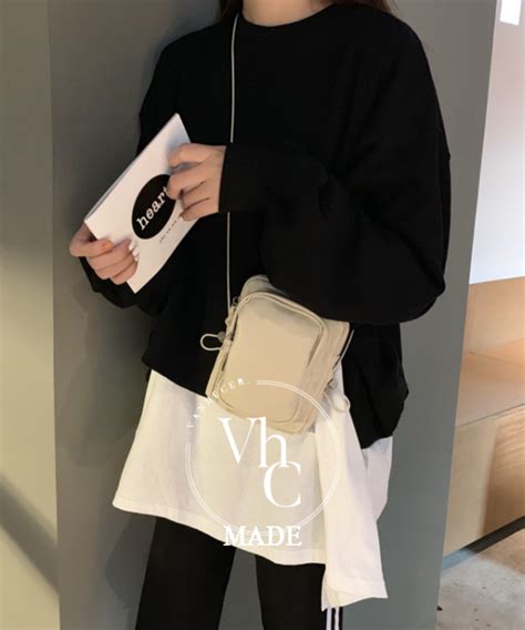 반해써 반해made 무광 포켓 스트링 미니 크로스백 가방미니백 Byw104